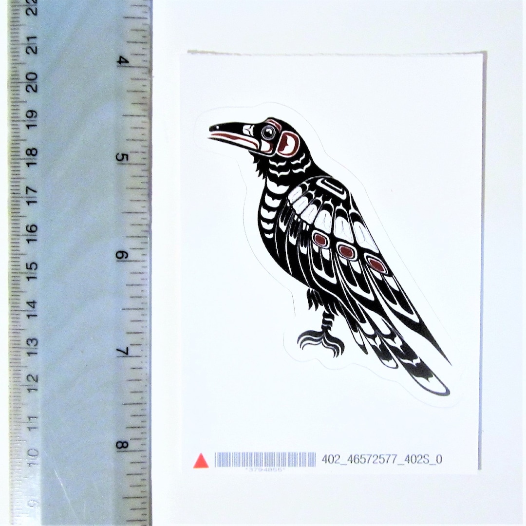 First Nations ''salish Raven'' Sticker Decal Pacific North West Native ...