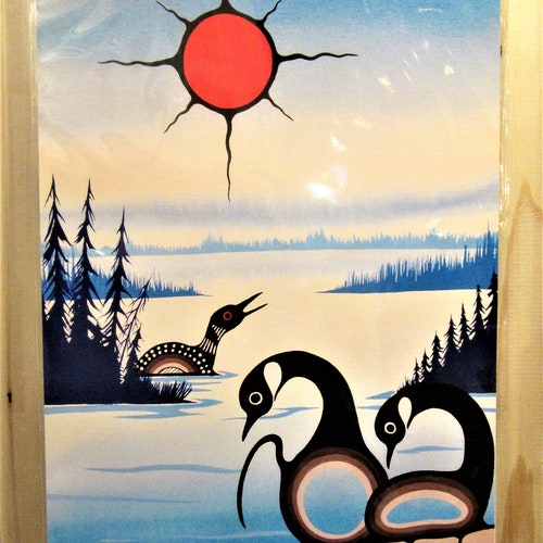 Cree First Nation 'family' Contemporary Native | Etsy