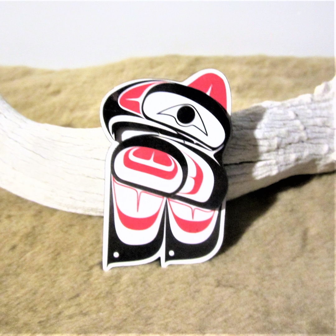 Haida First Nations 'eagle' Die Cut 3D Stick on Fridge Magnet Pacific ...
