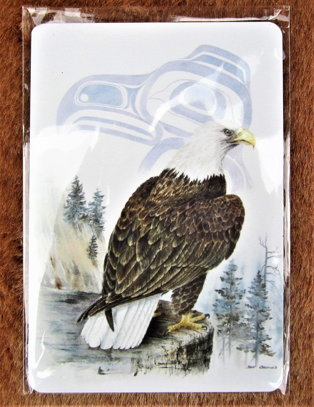 First Nations Inspired 'the Eagle' Large Stick on Fridge Magnet Pacific ...