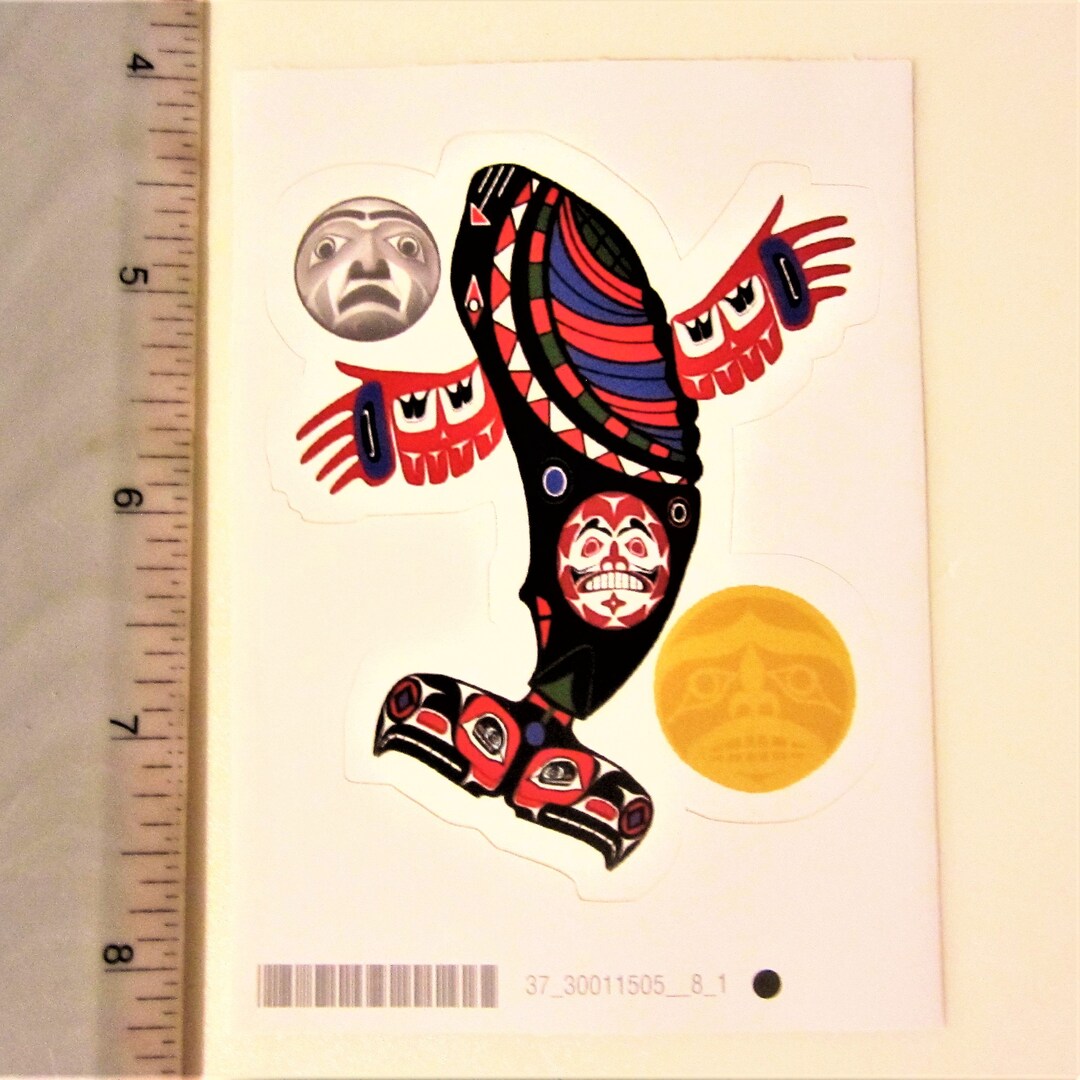 First Nations ''night and Day'' Sticker Decal Native Westcoast ...