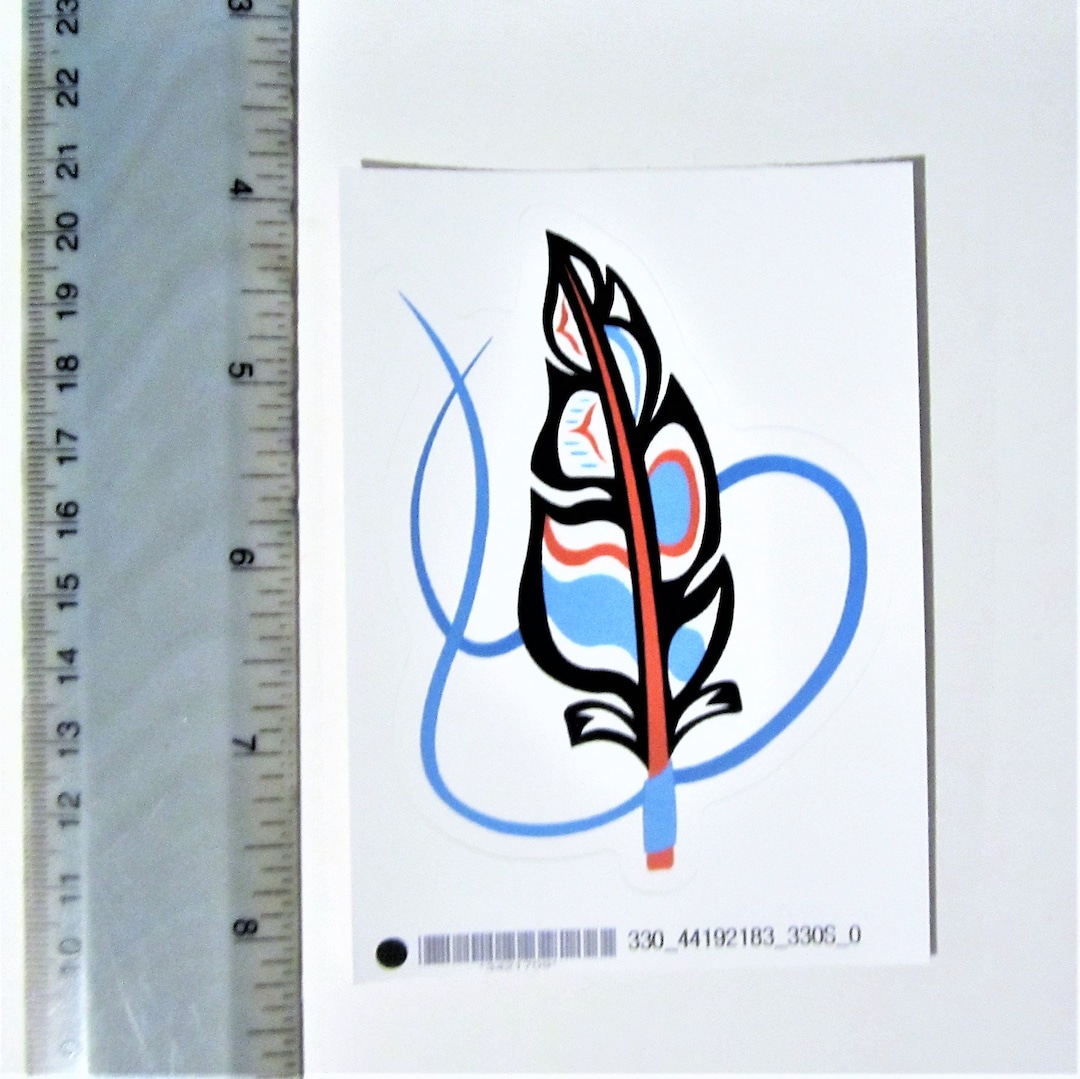 Pacific North West First Nations ''tribal Feather'' Sticker Decal ...