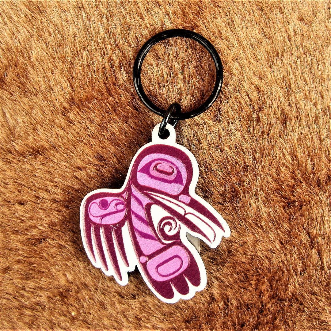 Haida First Nation 'hummingbird' Keychain Indigenous Native Art - Etsy