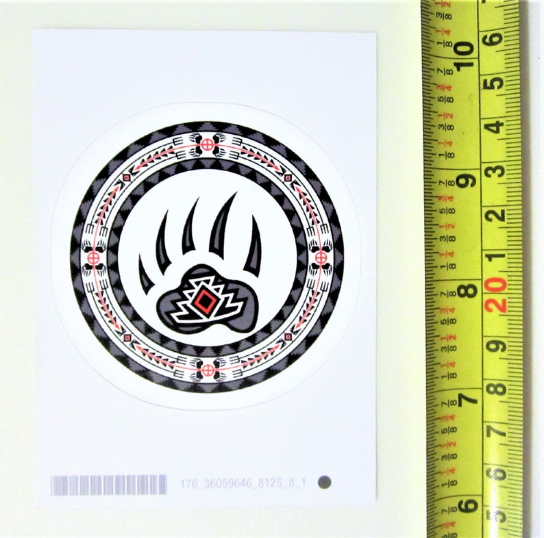 First Nations ''bear Paw'' Sticker Decal West - Etsy Canada