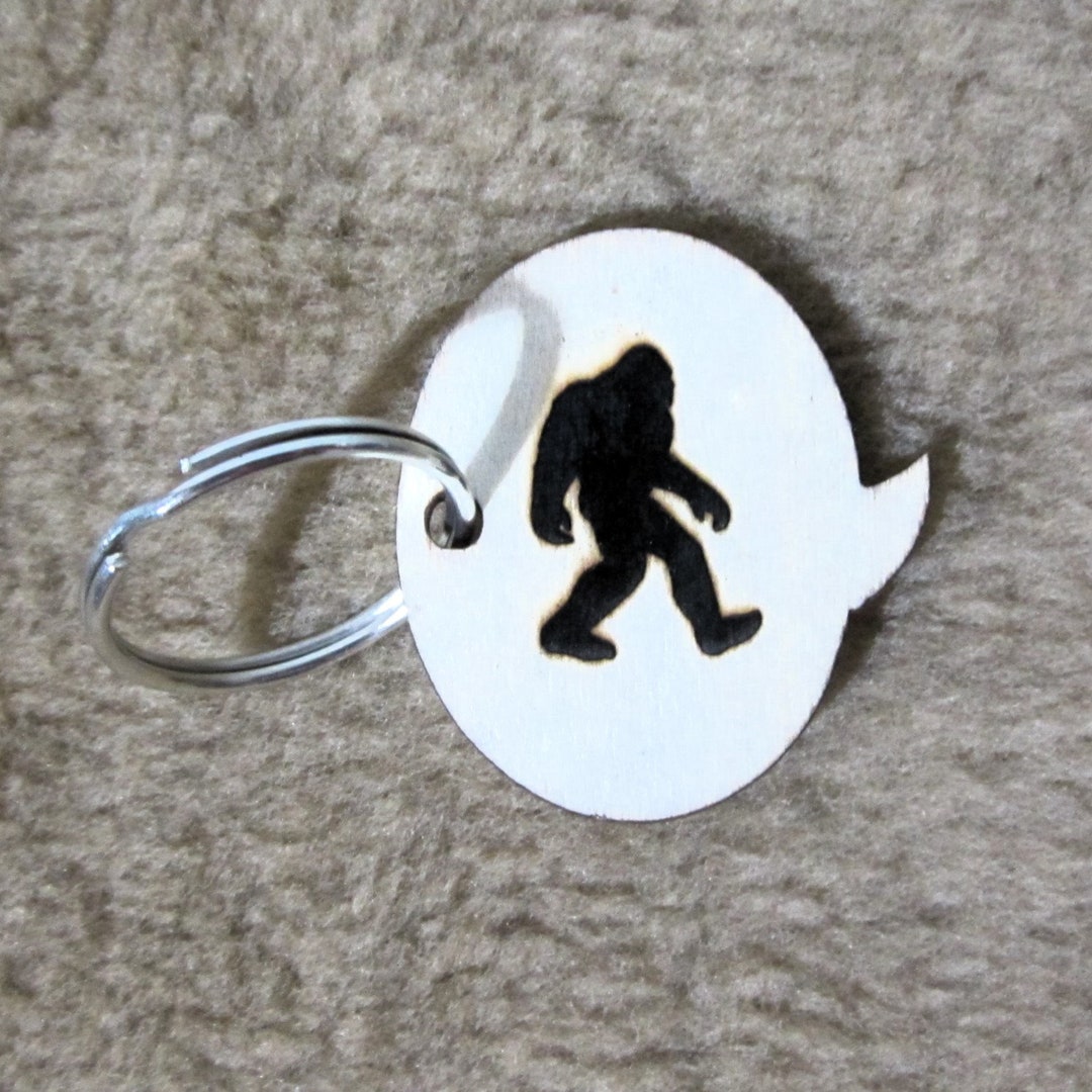 Sasquatch Wooden Keychain Pacific North West Vancouver Island Art - Etsy
