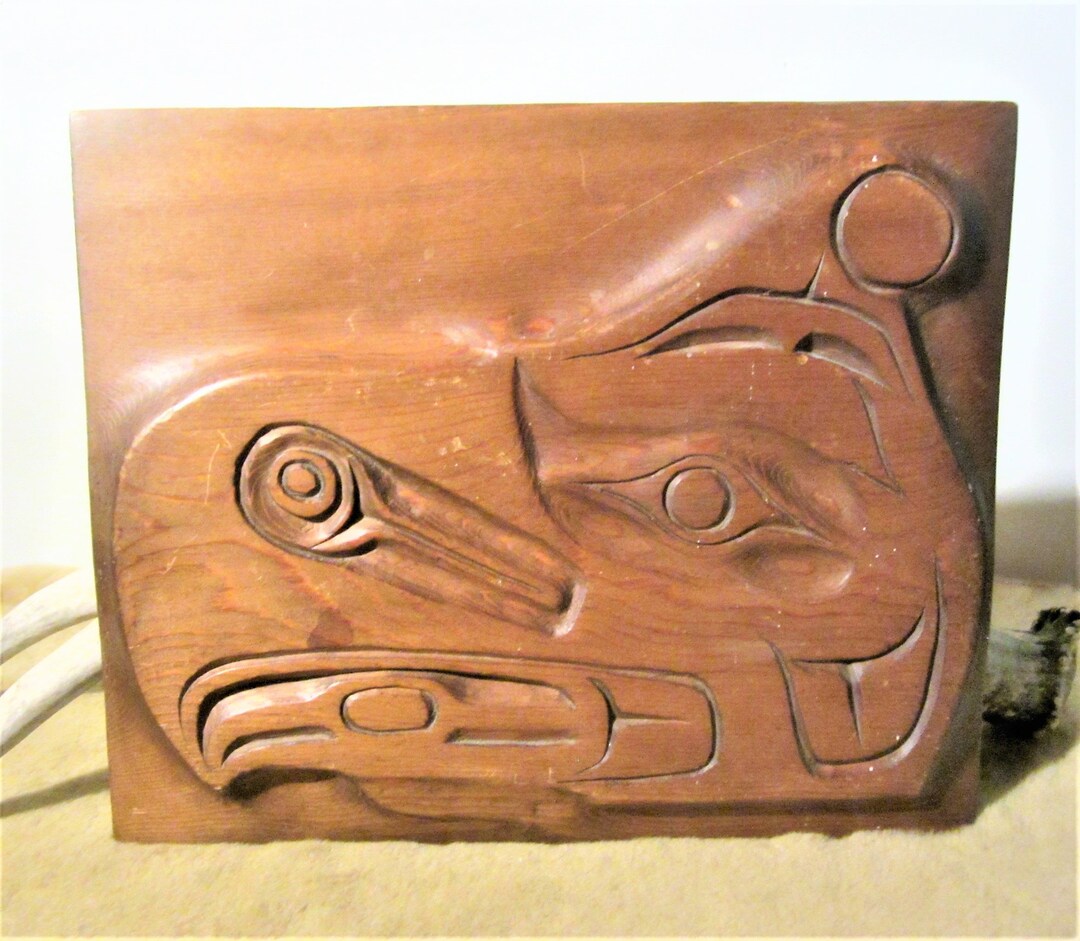 Nuu Chah Nulth First Nation 'thunderbird' Plaque Carving Pacific North ...