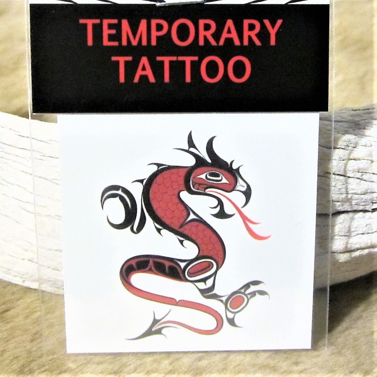 Haida First Nation 'dragon' Temporary Tattoo Pacific North West Coast ...