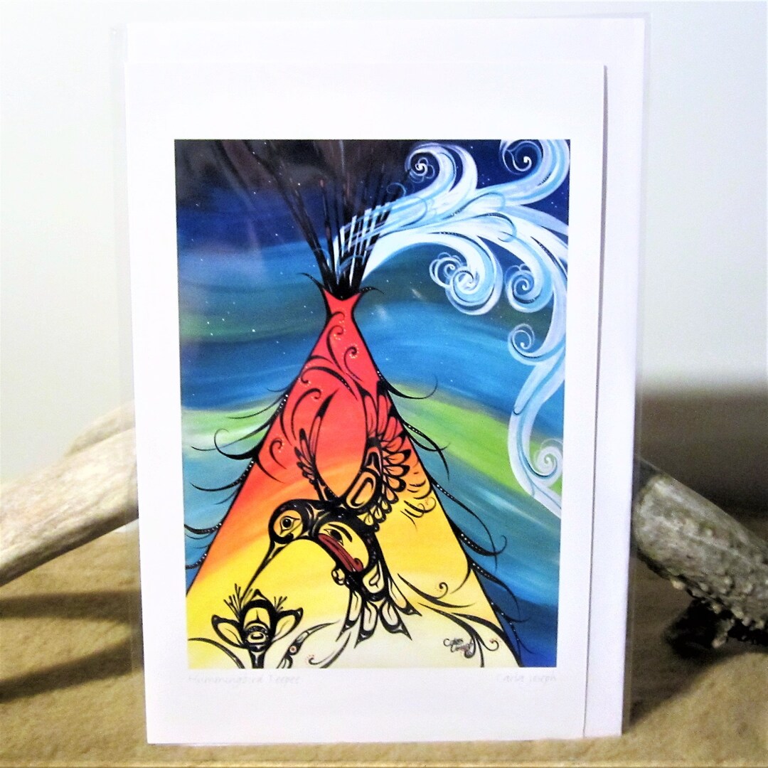 Metis Cree First Nation ''hummingbird Teepee'' Eastern Woodlands Great ...