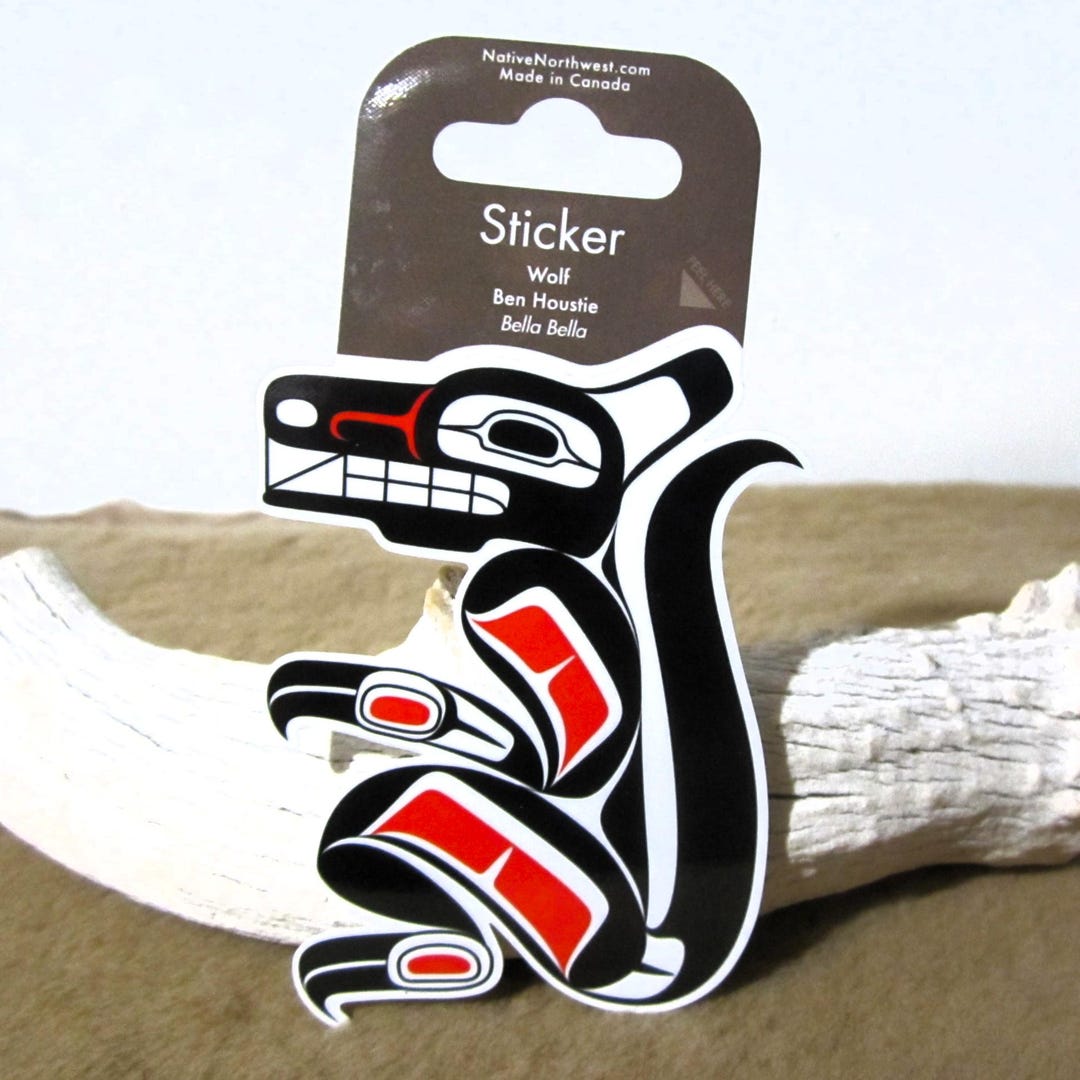 Heiltsuk Bella Bella First Nation 'wolf' Vinyl Decal Sticker Pacific ...