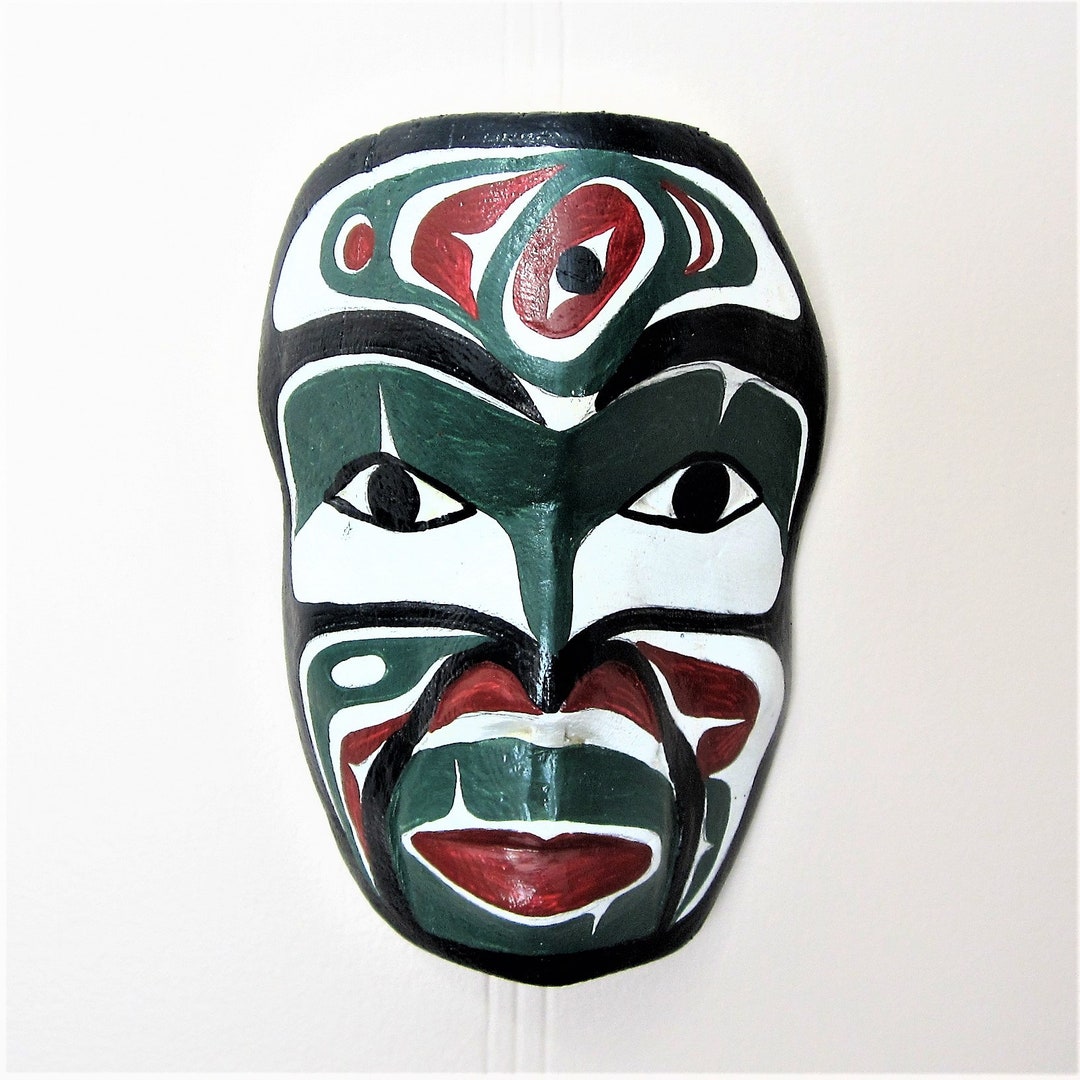 Kwakiutl First Nation 'mother Earth' Mask Carving Pacific North West ...