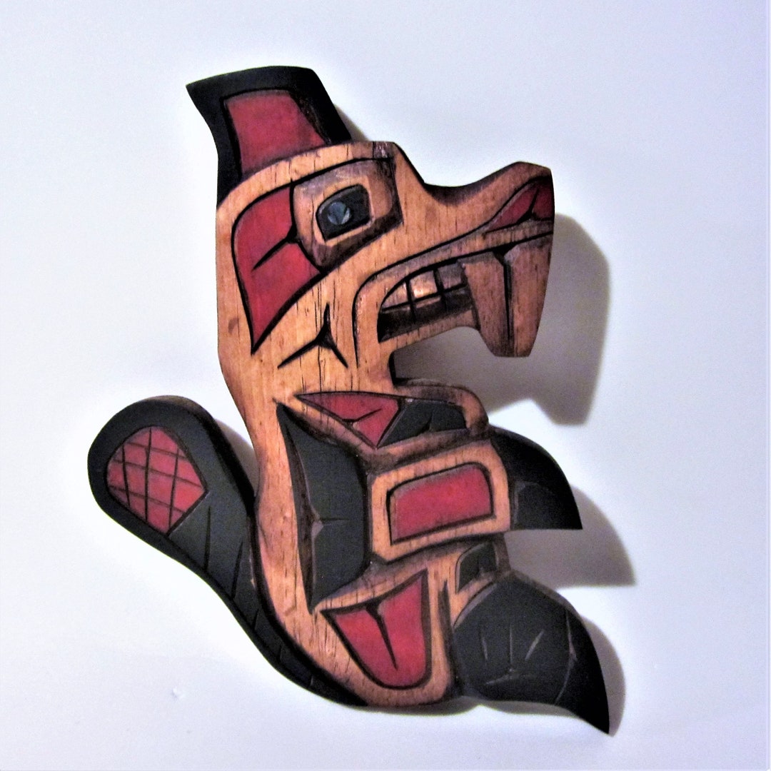 Coast Salish First Nation 'beaver' Carving Pacific North West Coast ...