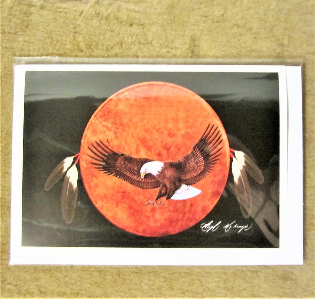 Ojibway First Nation ''eagle Drum'' Eastern Woodlands Native Indigenous ...