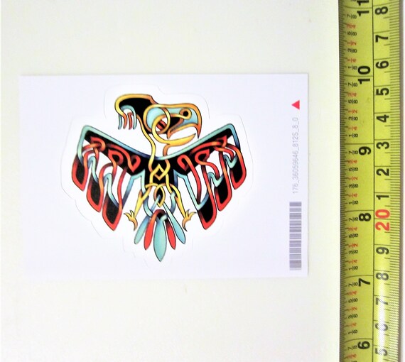First Nations ''thunderbird'' Sticker Decal | Etsy