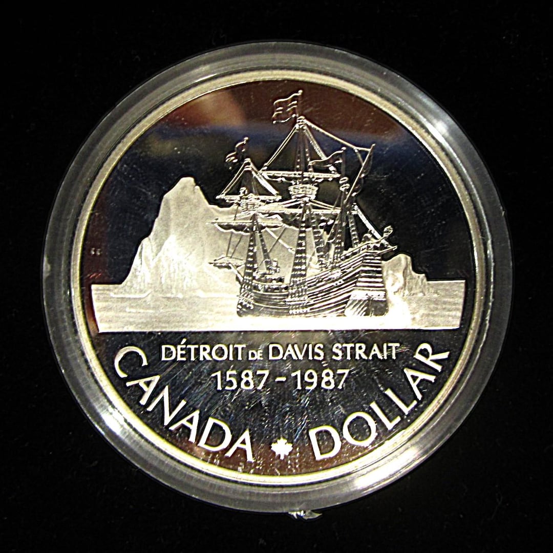 1987 Canada Detroit De Davis Strait Silver Dollar Uncirculated Coin - Etsy