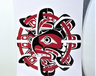 Gitxsan First Nation 'bear Design' Contemporary Pacific North West ...