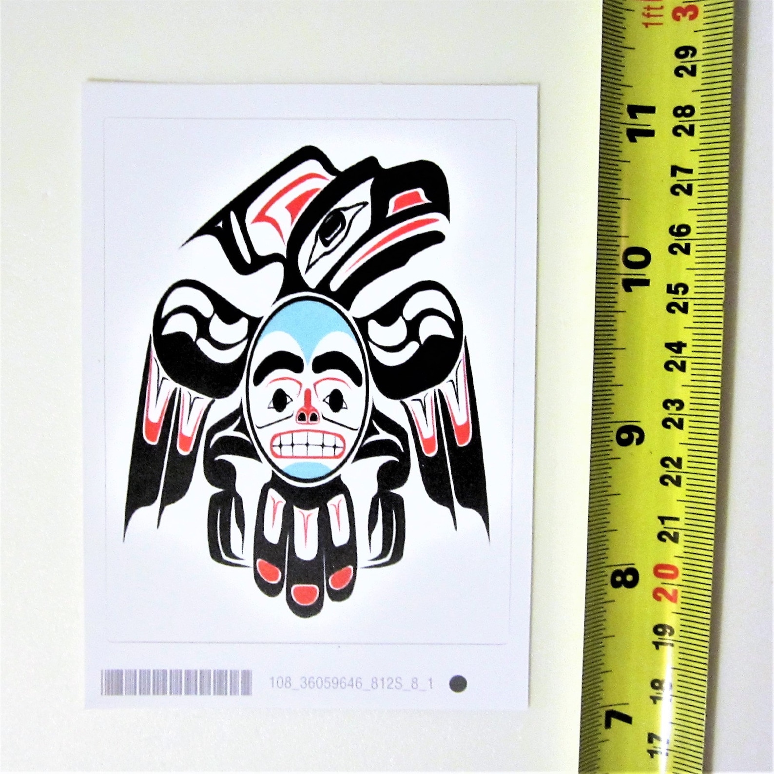 First Nations 'thunderbird Moon' Sticker Decal West Coast Native ...