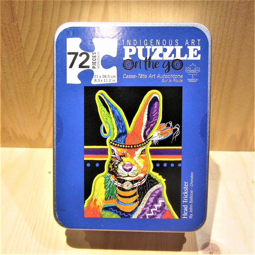 Cherokee First Nation 'head Trickster' 72 Piece on the Go Puzzle South ...