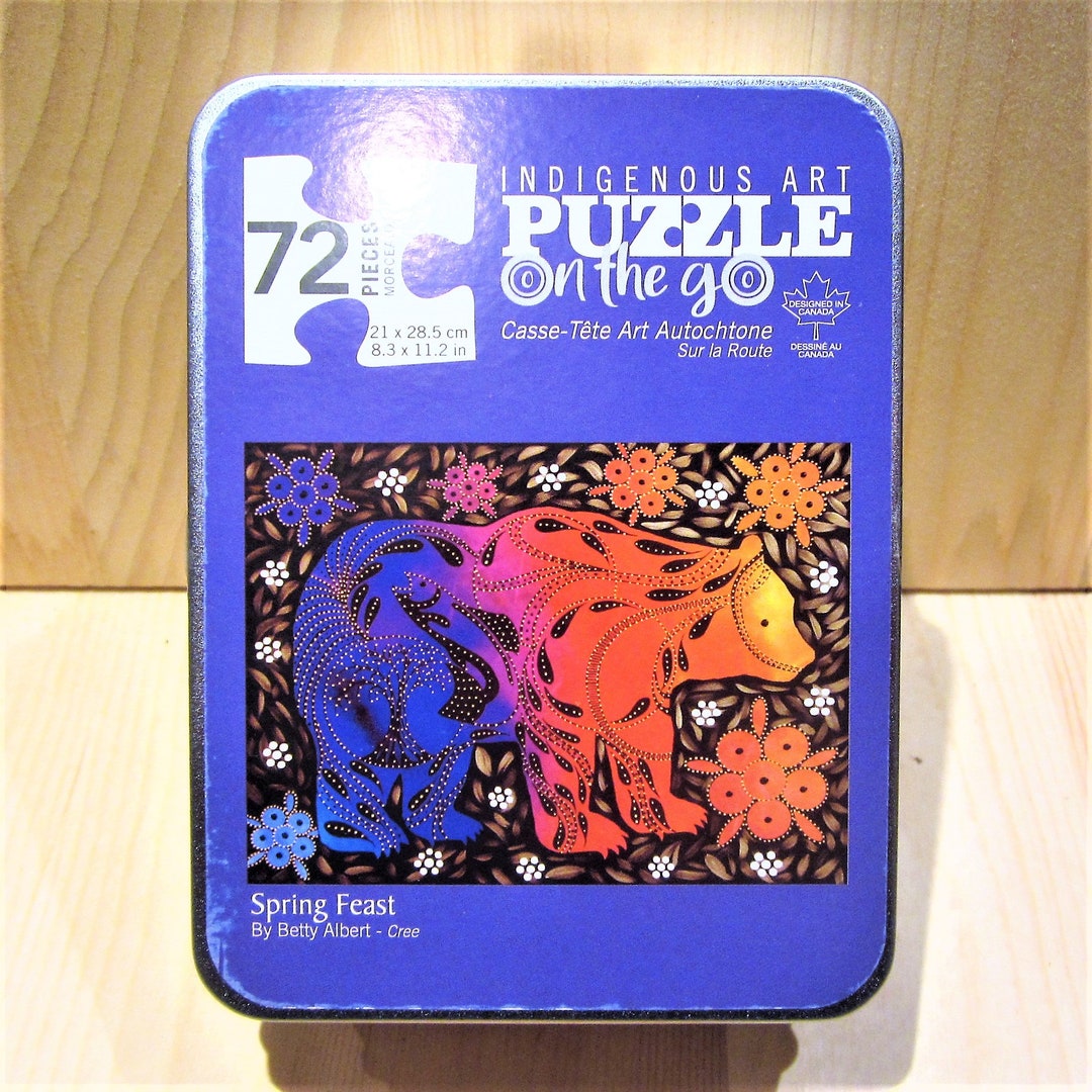 Cree First Nation 'spring Feast' 72 Piece on the Go Puzzle Sub Arctic ...