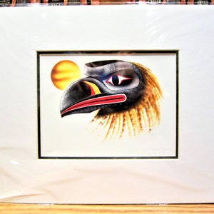 Cree First Nation ''raven'' Contemporary Unframed Picture Print Sub ...