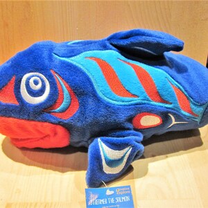 Haida First Nation 'streamer the Salmon' Hand Puppet Toy Pacific North ...