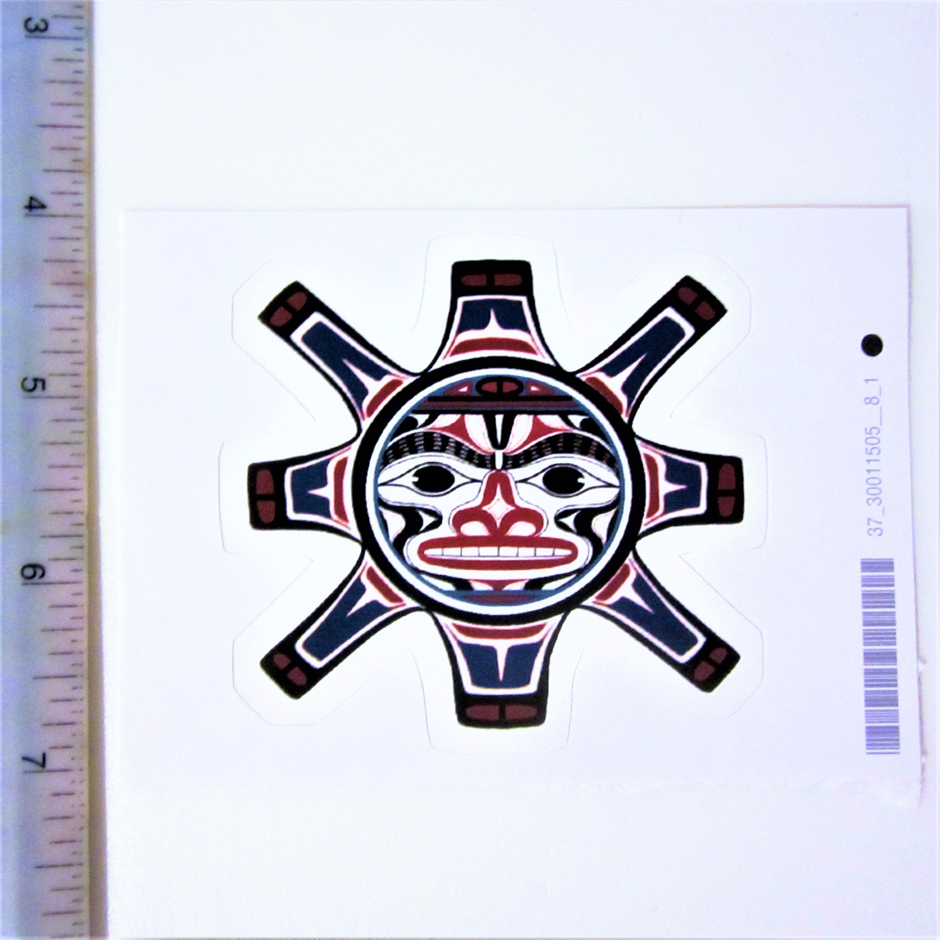 First Nations ''tribal Sun'' Sticker Decal - Etsy