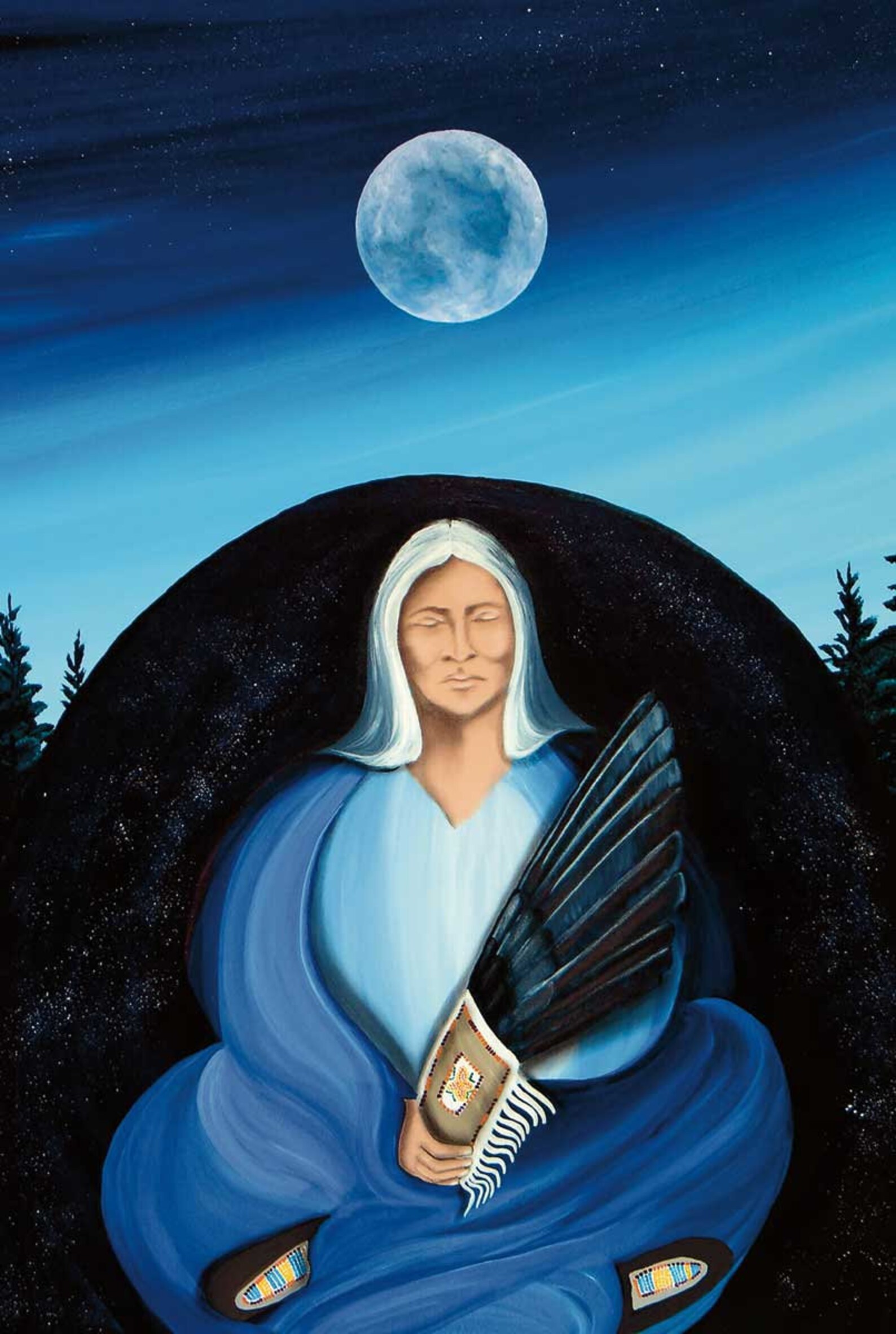 Cree First Nation 'wisdom' Contemporary Great Plains Native Indigenous ...