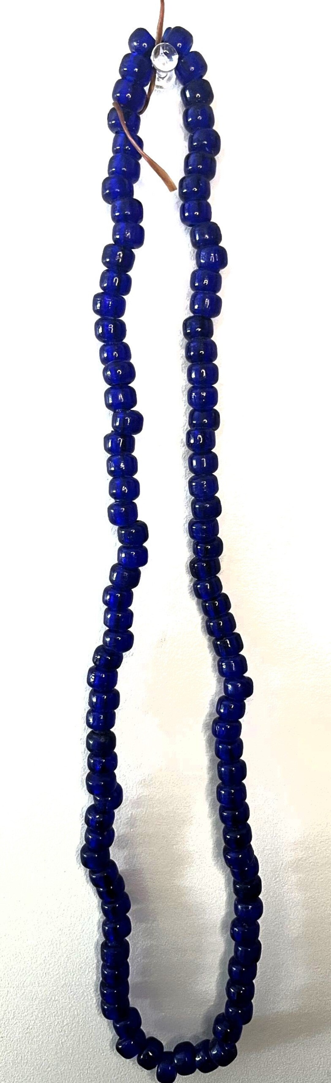 Apache First Nation 100 Count Dark Blue Crow Pony Beads Strand South ...