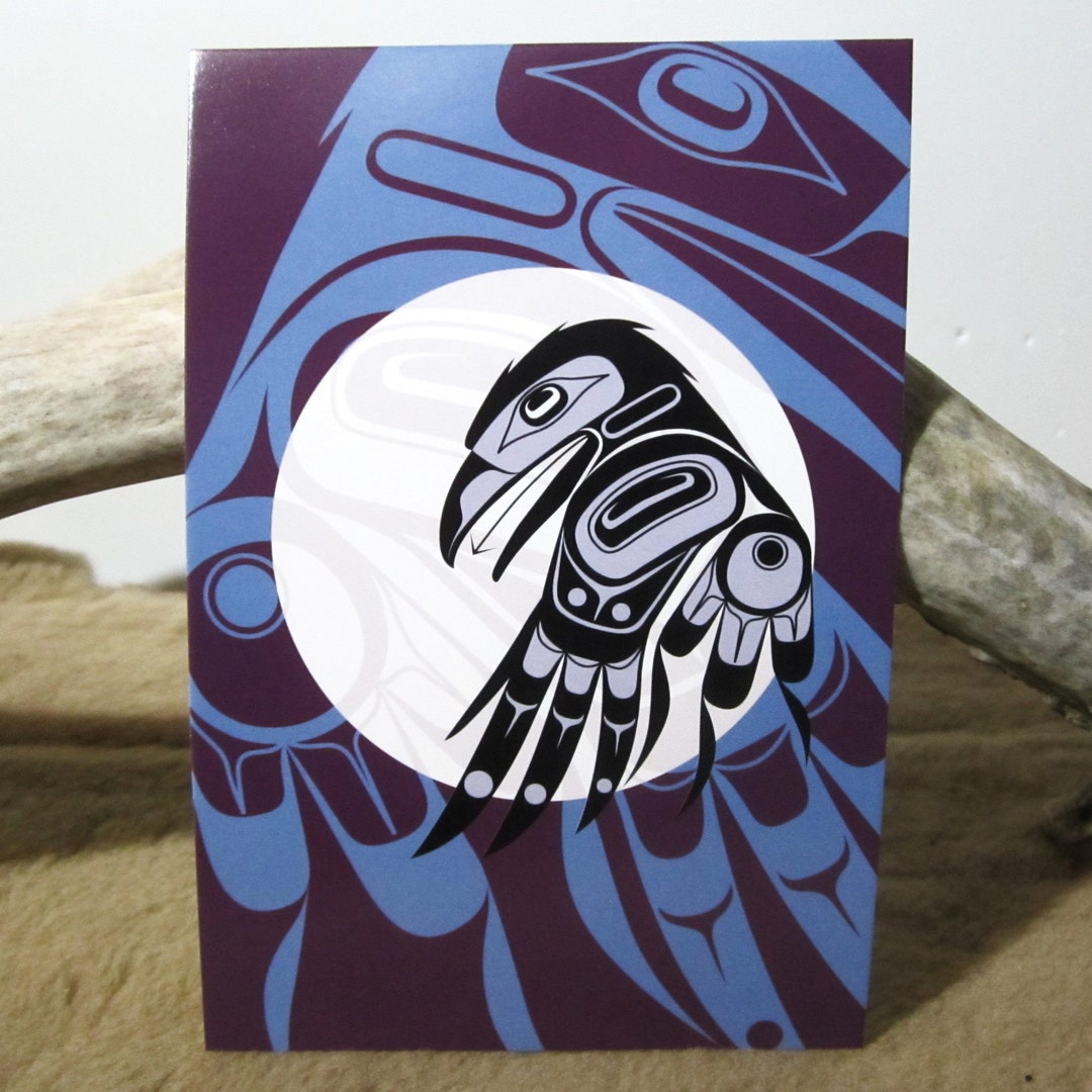 Haida First Nations 'raven Moon' Pacific North West Coast Native ...