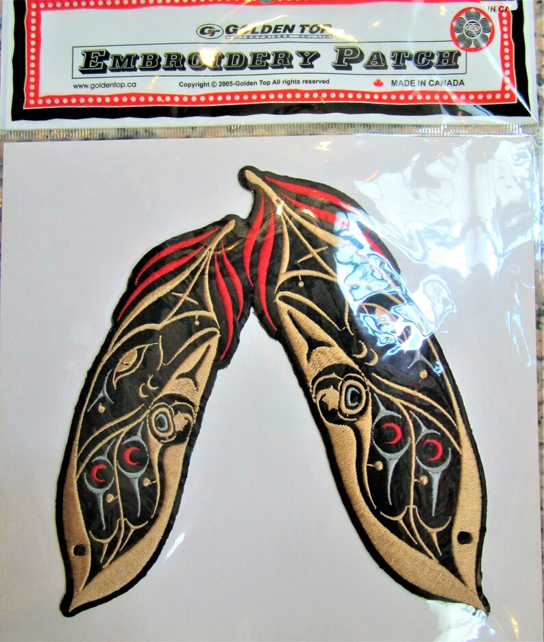 Large First Nations Feathers Embroidered Patch Native | Etsy