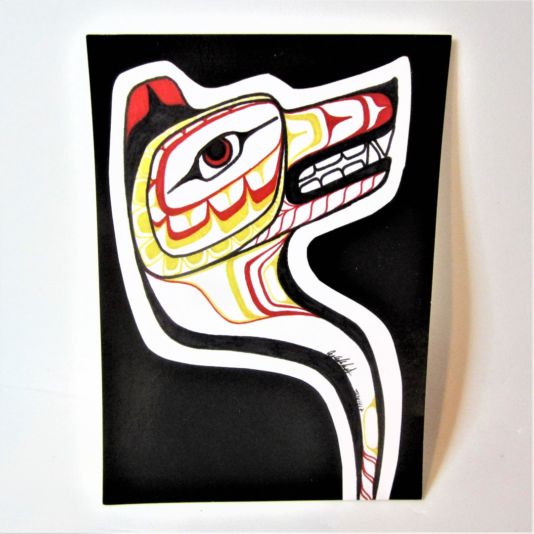 Nuu Chah Nulth First Nations 'bear' Post Card Native Indigenous Art - Etsy