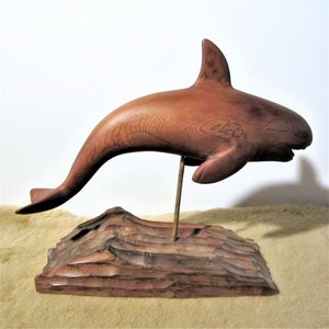 Pacific North West Coast 'killer Whale' Red Cedar Carving British ...