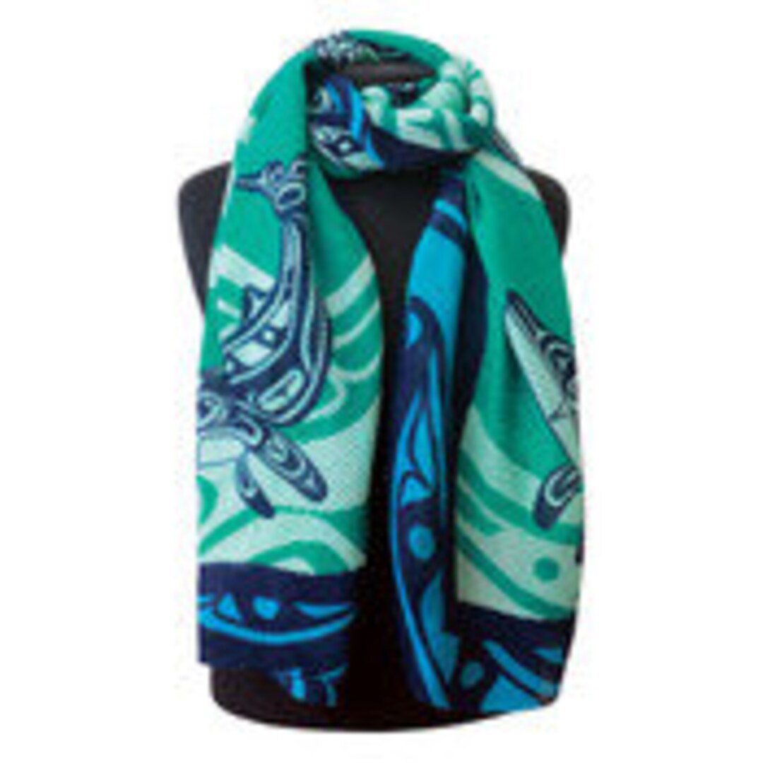 Haida First Nation 'humpback' Eco Scarf Pacific North West Coast Native ...