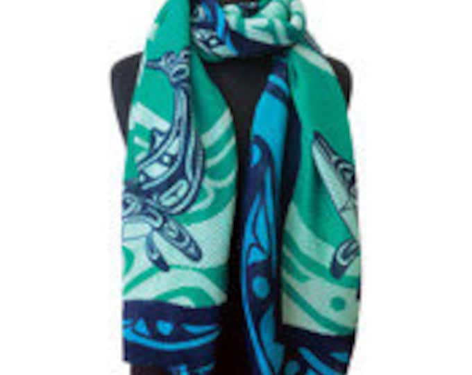 Haida First Nation 'humpback' Eco Scarf Pacific North West Coast Native ...