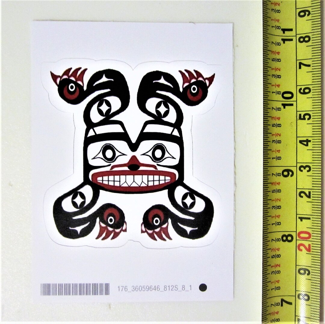 First Nations ''bear'' Sticker Decal West Coast Native Indigenous Art ...