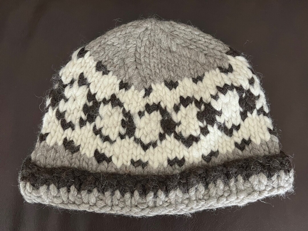 Coast Salish Cowichan First Nation 'form Line' Knit Adult Touque Winter ...