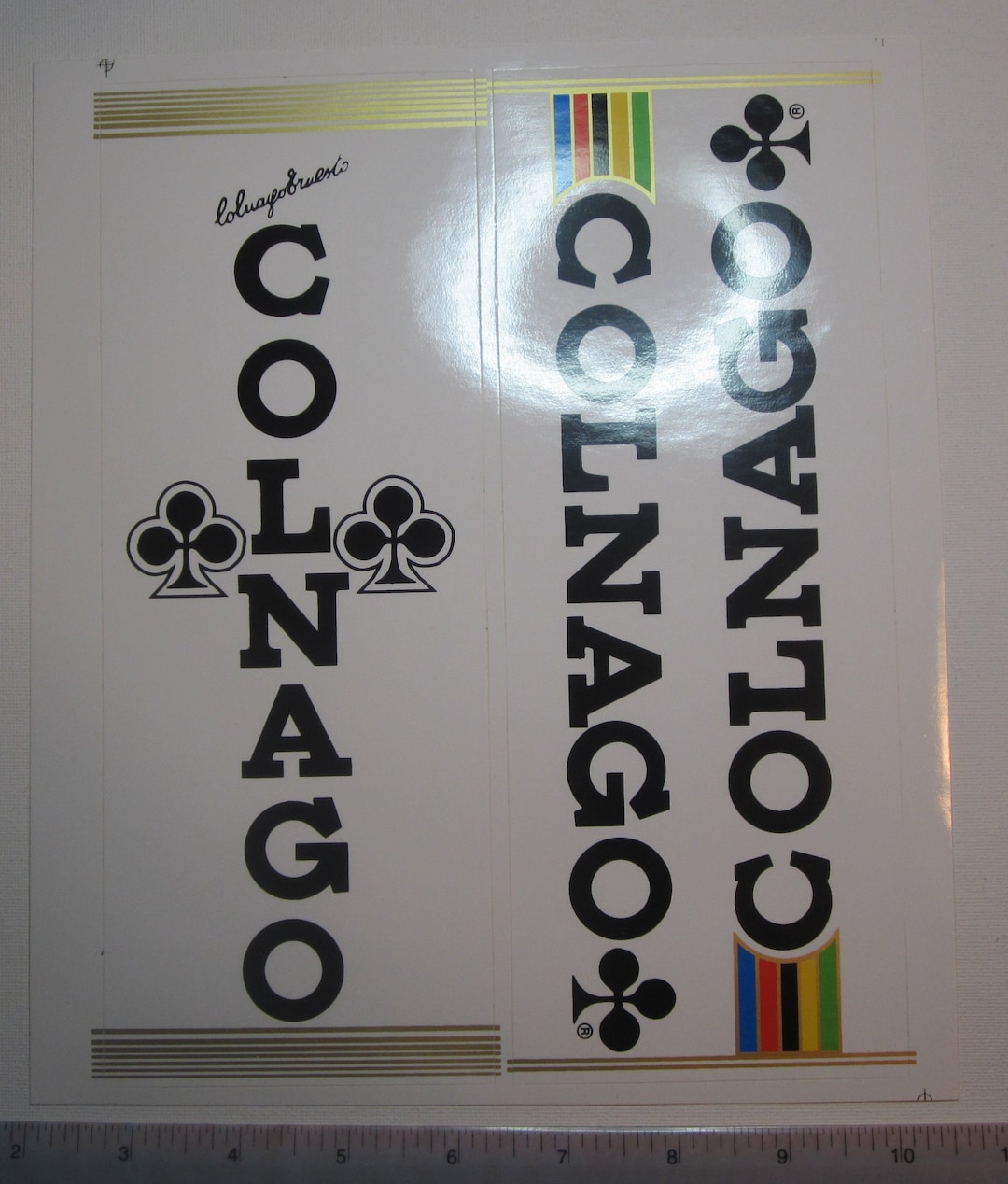 NOS Vintage 2pc Colnago Columbus Road Bike Road Bike MTB Sticker Decal ...