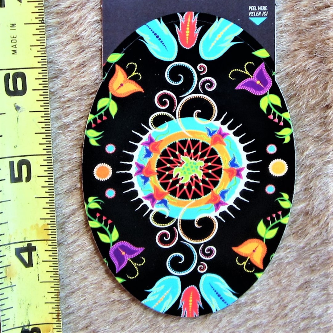 Cree First Nation 'abundance' Vinyl Sticker Decal Native Indigenous Art ...