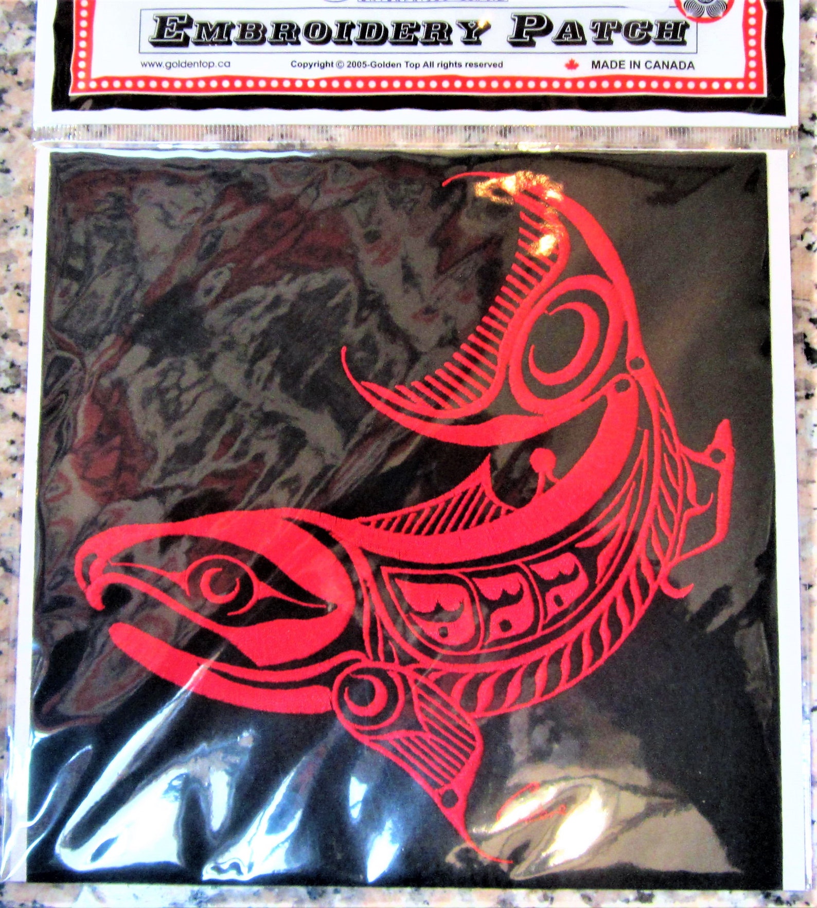 Large First Nations Salmon Embroidered Patch Native Westcoast | Etsy