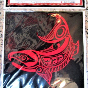 Large First Nations 'salmon' Embroidered Patch Pacific North West Coast ...