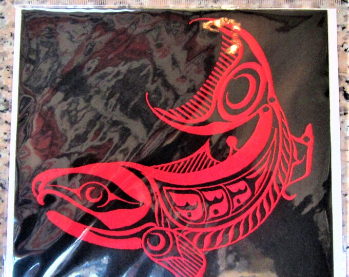 Large First Nations 'salmon' Embroidered Patch Pacific - Etsy