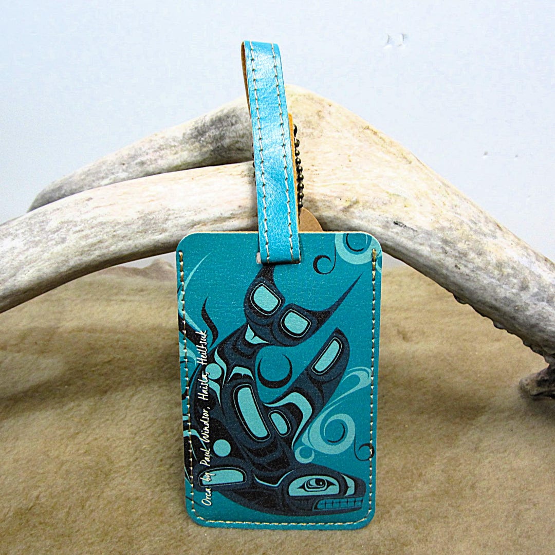 Haisla Heiltsuk First Nation 'orca' Luggage Tag Pacific North West ...