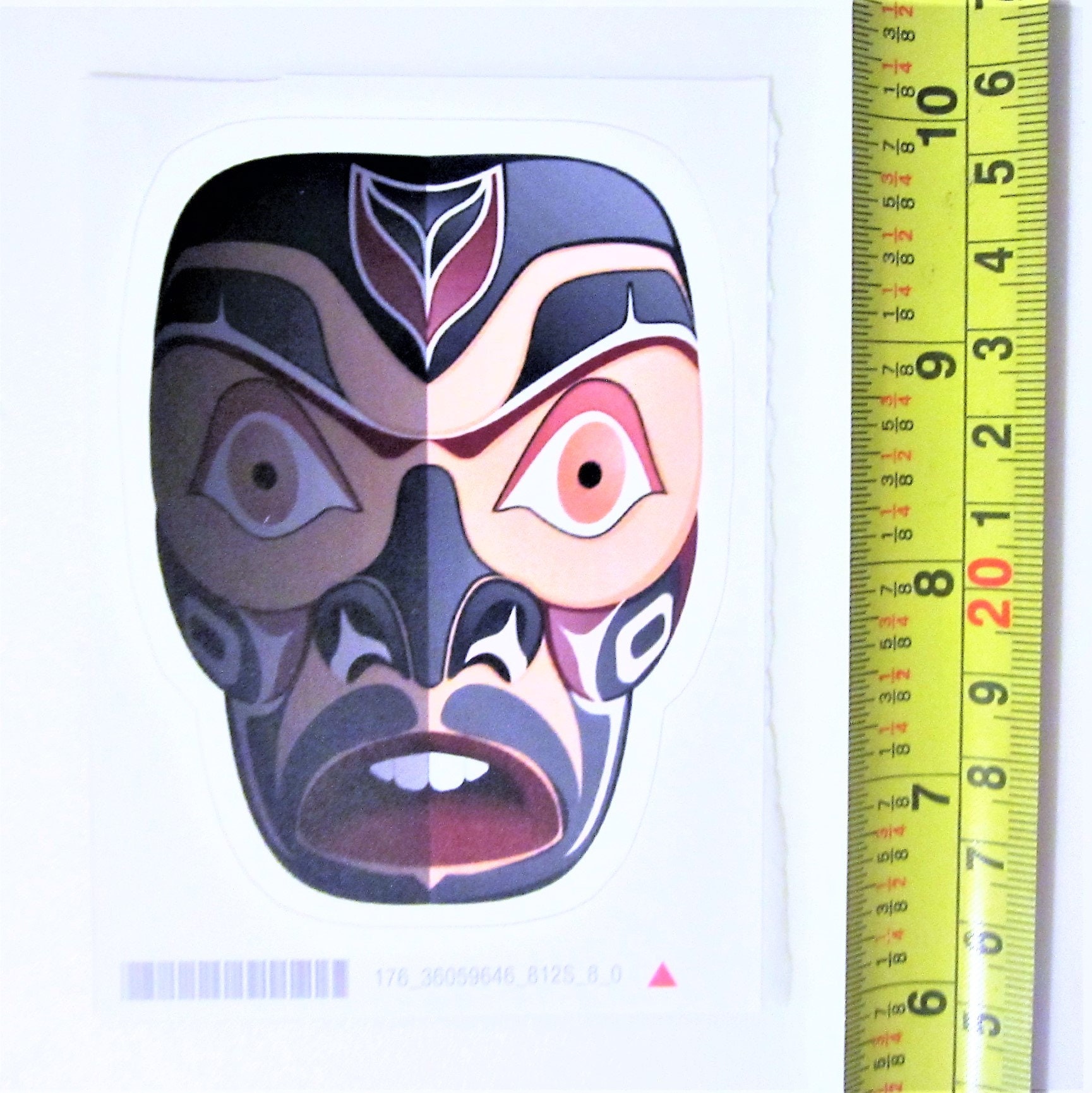 First Nations 'shaman Mask' Sticker Decal West Coast Native Indigenous ...