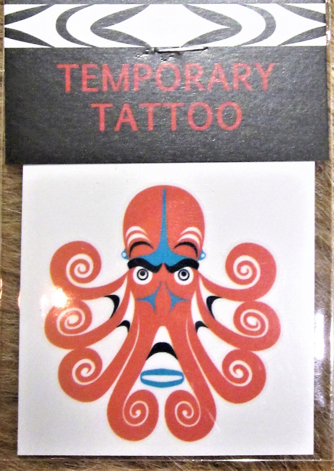 Haida First Nation 'octopus' Temporary Tattoo Pacific North West Coast ...