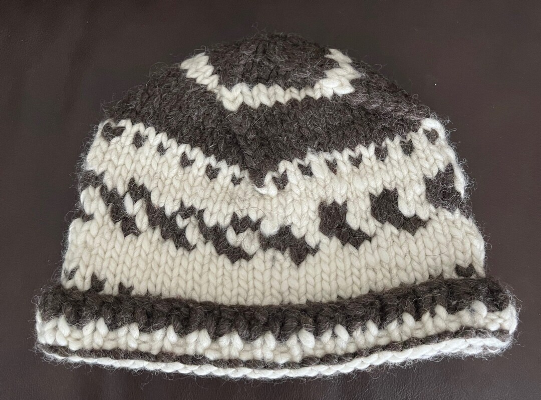 Coast Salish Cowichan First Nation 'form Line' Knit Adult Touque Winter ...