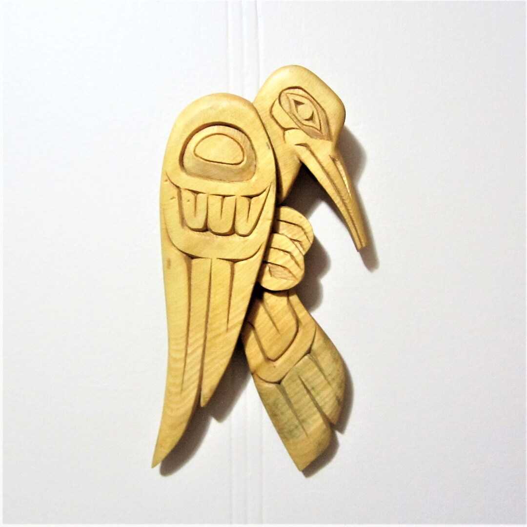 Lytton First Nation ''hummingbird'' Cedar Wood Carving West Coast ...