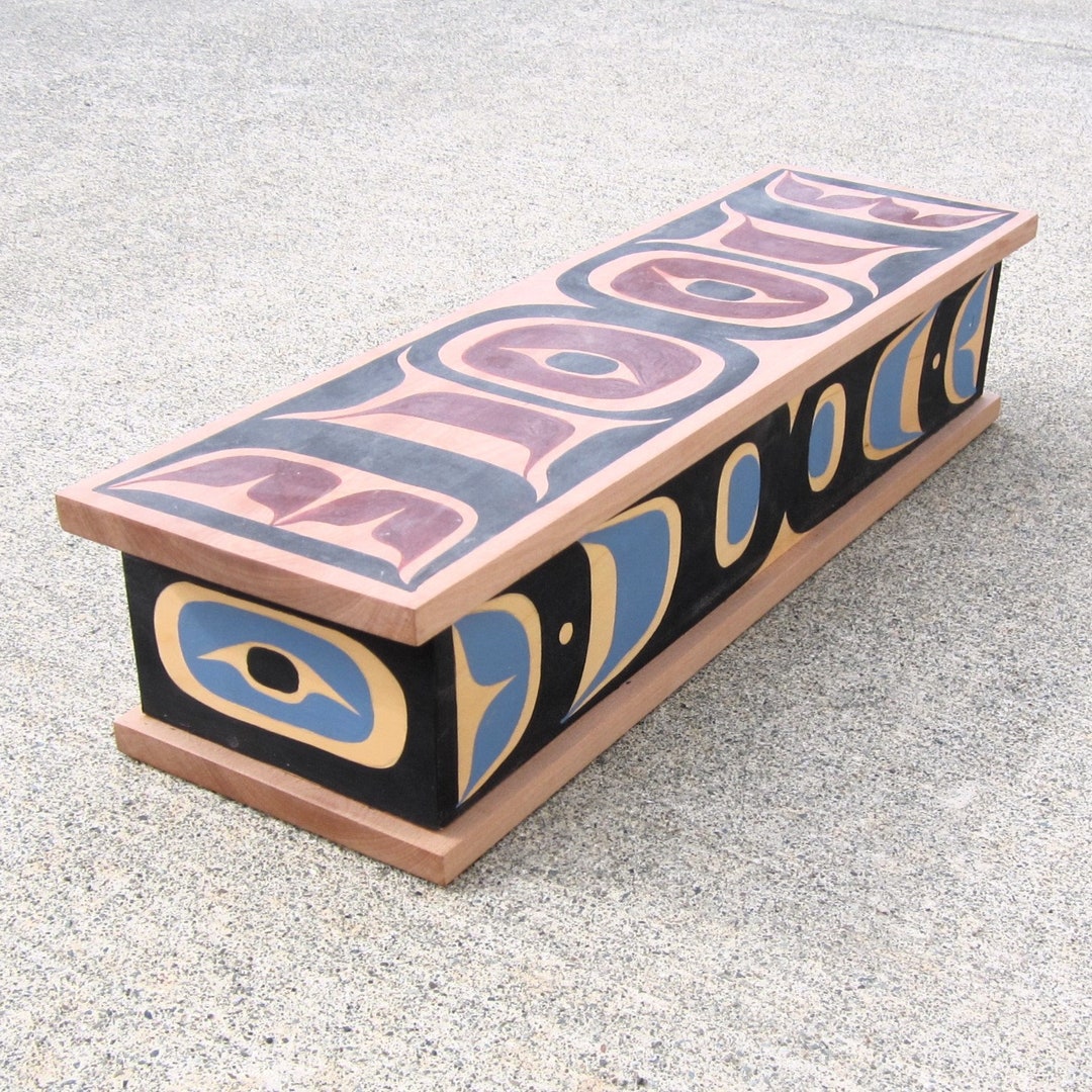 Kwakiutl First Nation 'formline' Feather Box Carving Pacific North West ...
