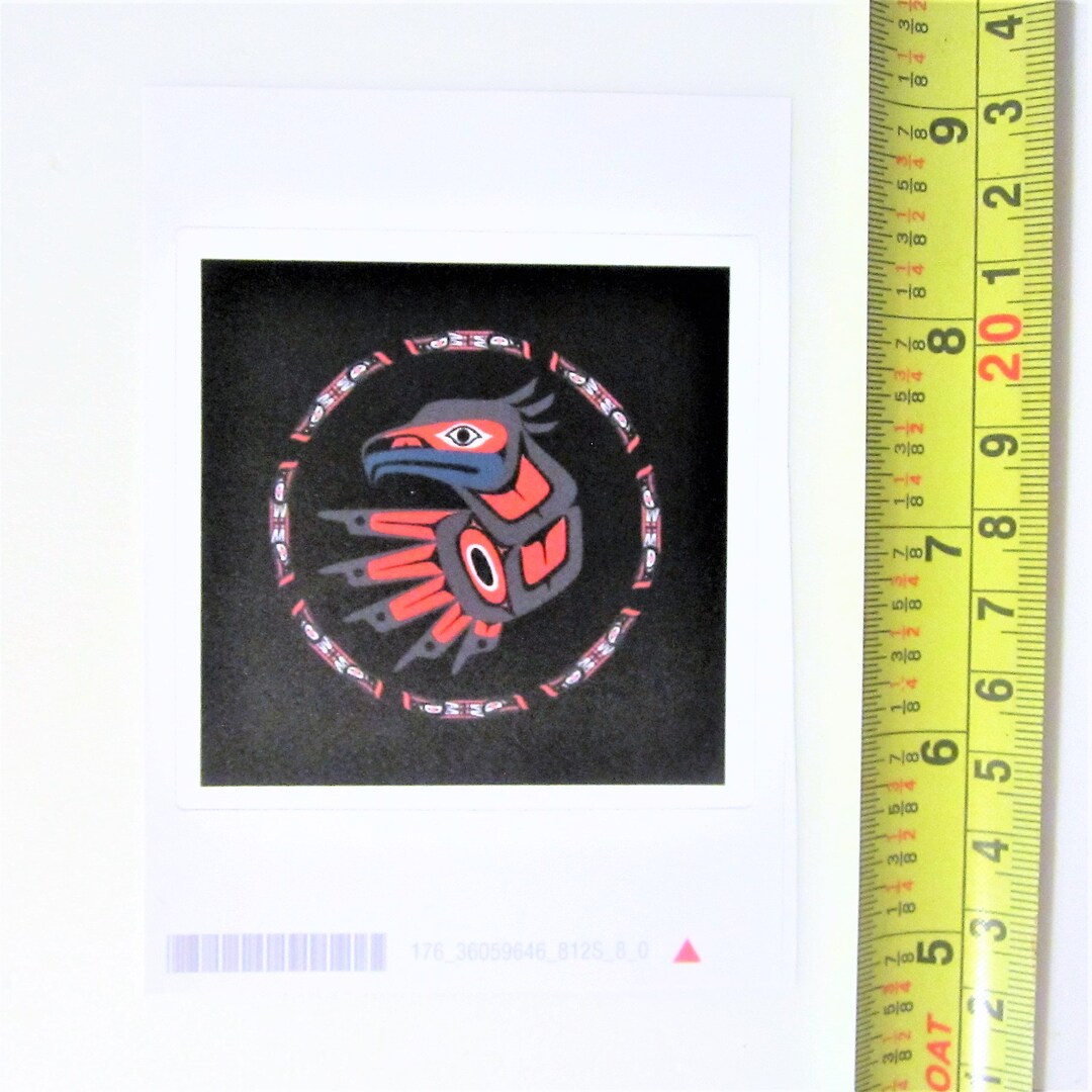 First Nations 'hawk Spirit' Sticker Decal West Coast Native Indigenous ...
