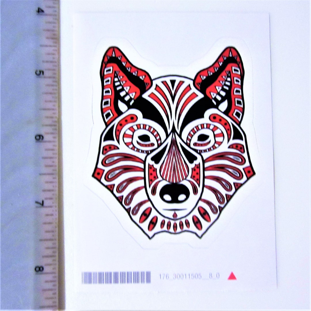 First Nations ''wolf'' Sticker Decal Native - Etsy