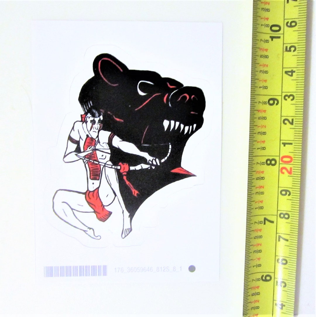 First Nations 'warrior' Sticker Decal Pacific North West Coast Native ...