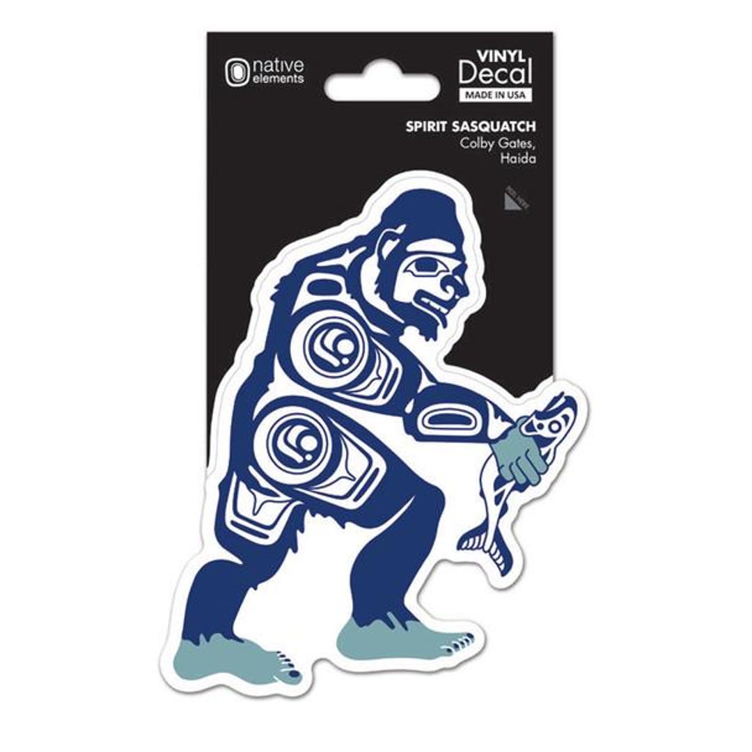 Haida First Nation 'bigfoot' Vinyl Sticker Decal Pacific North West ...